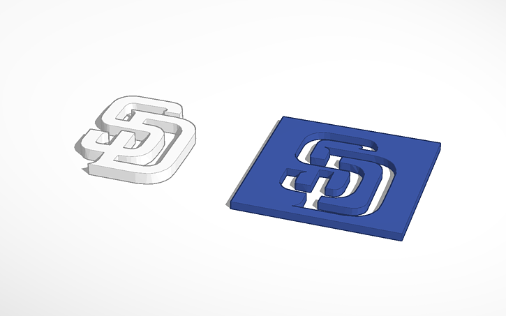 3D design San Diego Padres - Tinkercad