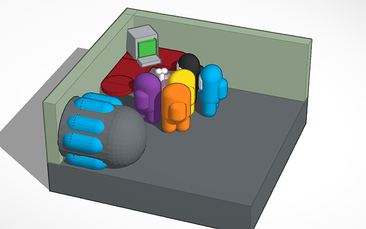 3D design among us polus weapons | Tinkercad
