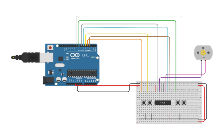 Circuit design Portail - Tinkercad