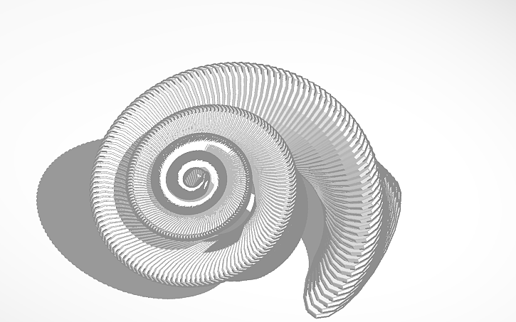 3D design Spiral Mini Sculpture - Tinkercad