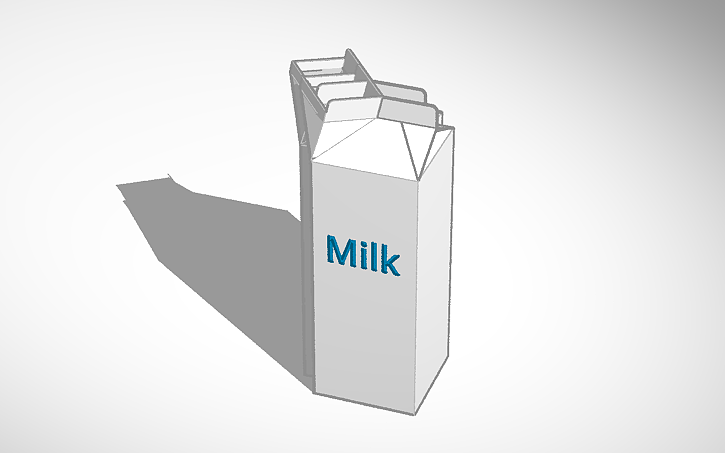 3D design melk pak - Tinkercad