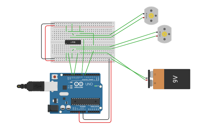 Circuit design Launching Mechanism ShuttleMate - Tinkercad