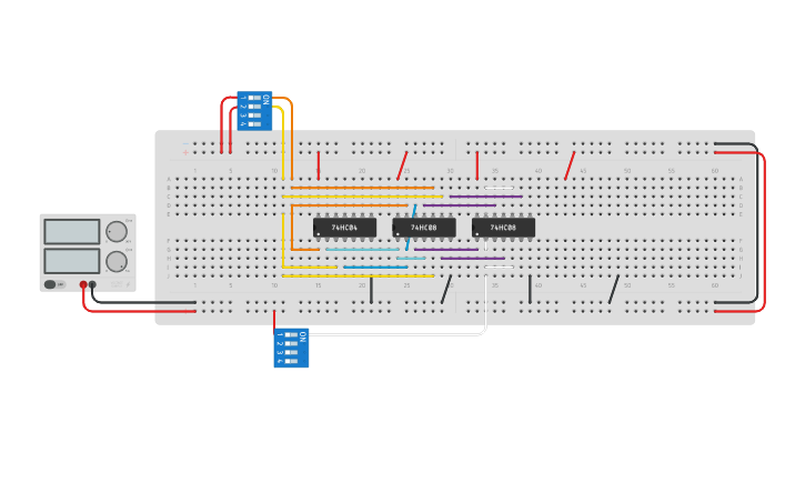 Circuit design 1X4 DEMULTIPLEXER | Tinkercad
