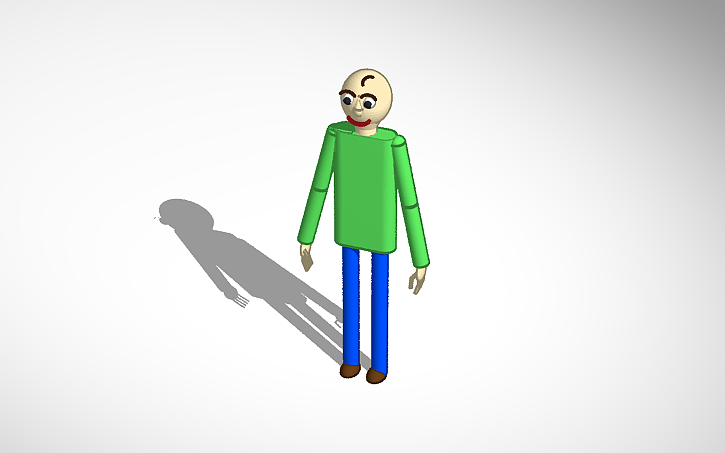 3D design Baldi - Tinkercad