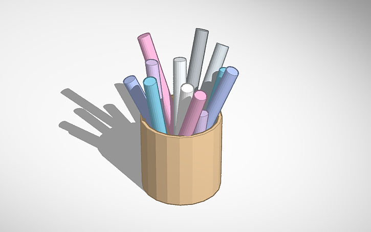 3D design #Pencil *holder* - Tinkercad
