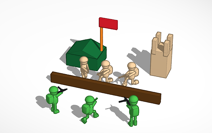 3d Design Army Base 22 Tinkercad