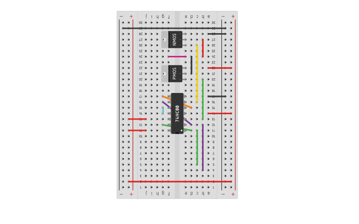 Circuit design Tri-State Buffer - Tinkercad