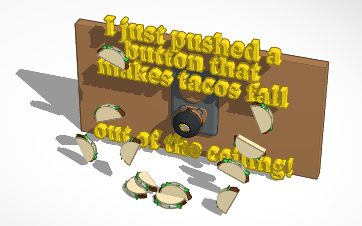 3D design Taco Jeff Meme - Tinkercad