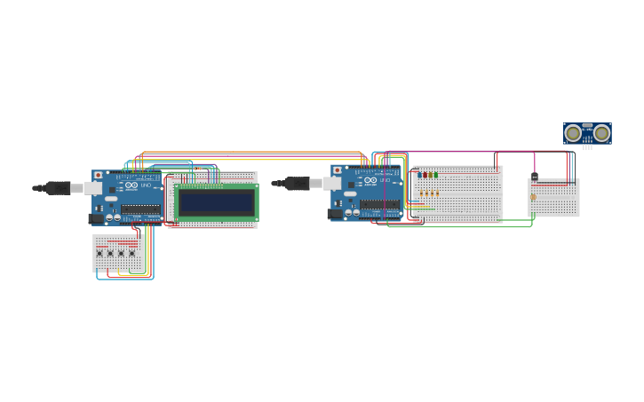 Circuit design Smart Trash - Tinkercad