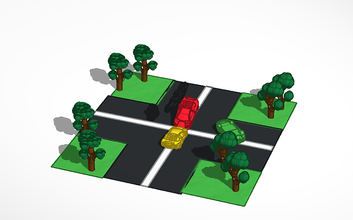 3D design Car crash - Tinkercad
