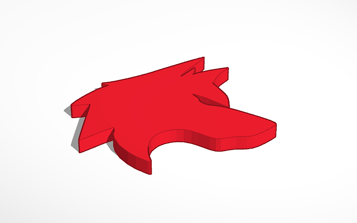 3D design wolf - Tinkercad