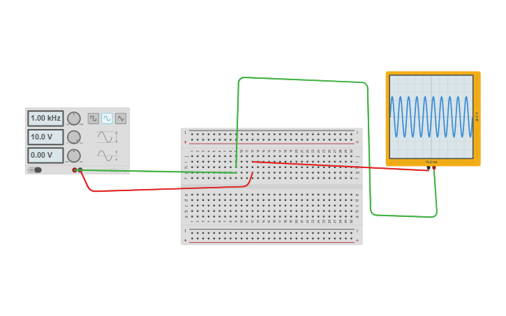 Circuit design Ac circuit 1 - Tinkercad