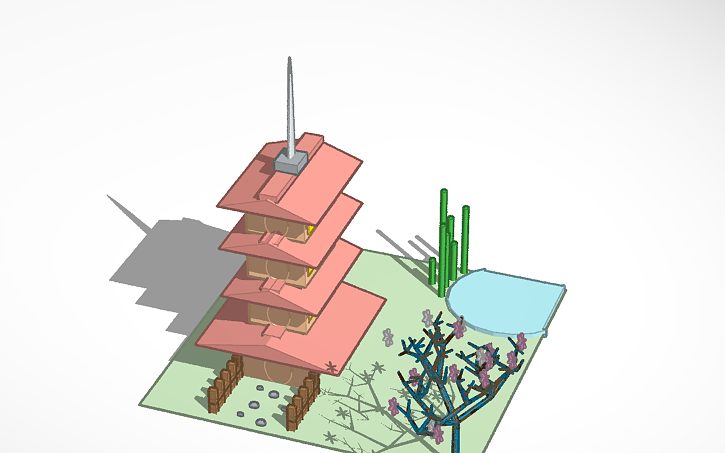 3D design Japan Castle | Tinkercad