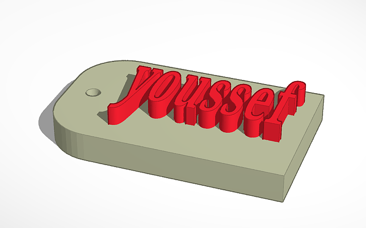 3d Design Keychain Tinkercad 