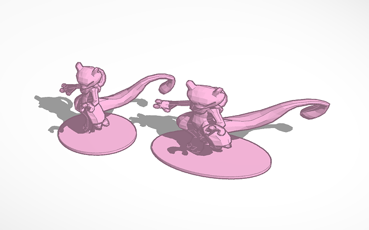 3D design Mewtwo | Tinkercad