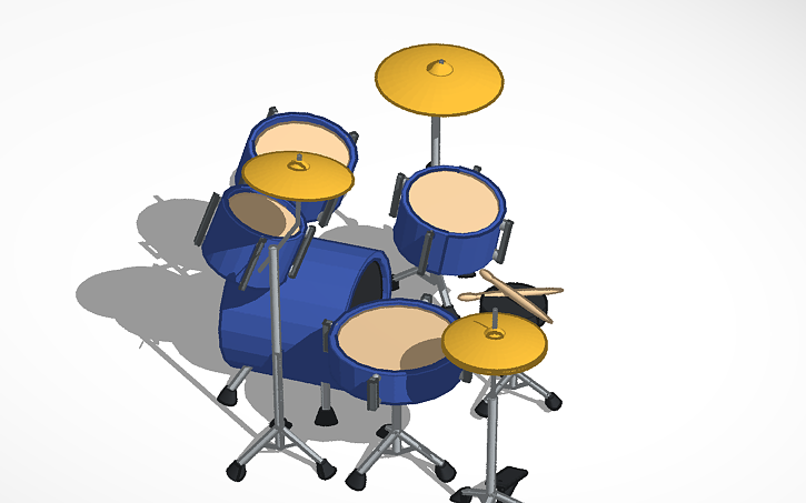 3D design Drum Kit - Tinkercad