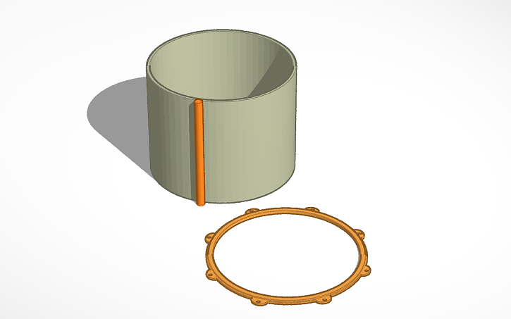 3D design Drum, Trommel - Tinkercad