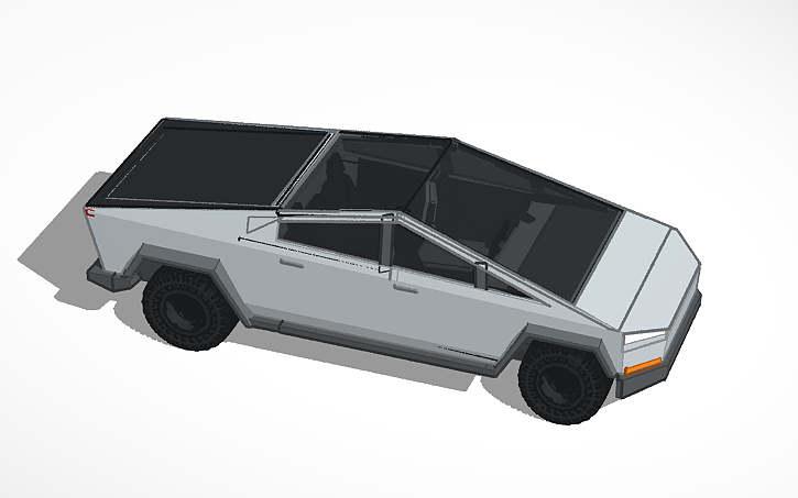 3D design Tesla Cybertruck - Tinkercad
