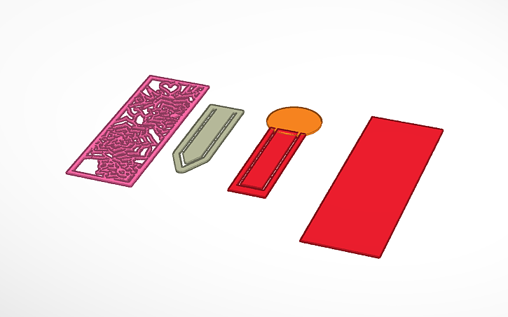 3D design bookmark - Tinkercad
