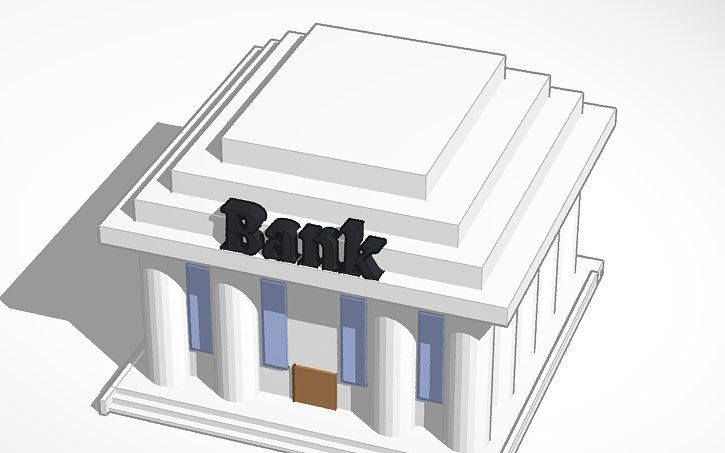 3D design Bank - Tinkercad