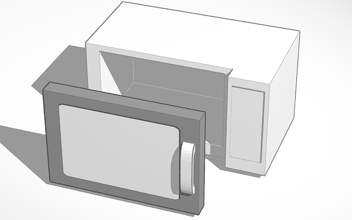 3D design Commercial Microwave Oven 1 - Tinkercad