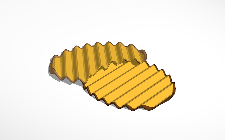 3D design Fried Potato Chips #JunkYardCats - Tinkercad