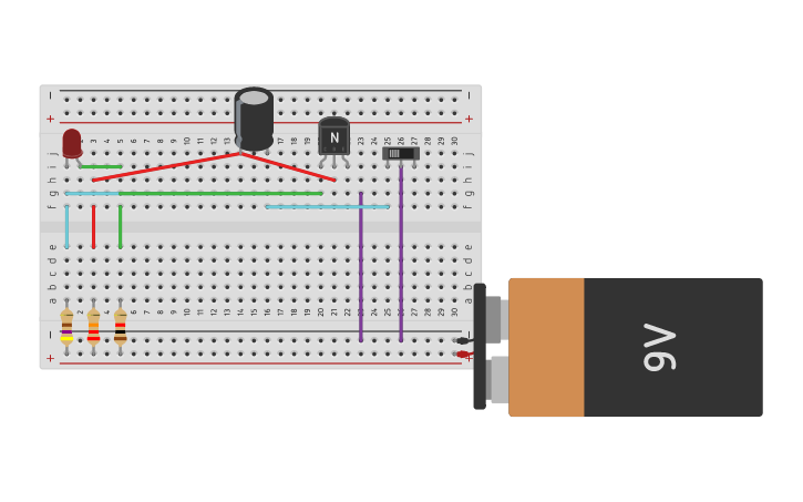 Circuit design Simulate Complex Circuit / Read wiring diagram | Tinkercad