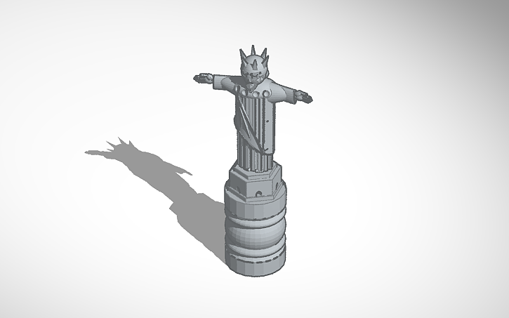 3D design Christ the Redeemer 4 inches - Tinkercad