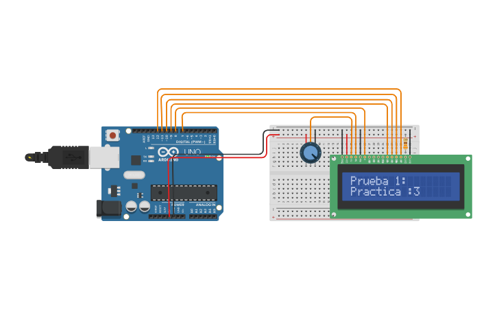 Circuit Design Lcd With Potentiometer Tinkercad