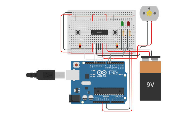 Circuit design TP Arduino 23A | Tinkercad