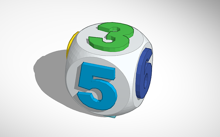 3D design Dice | Tinkercad