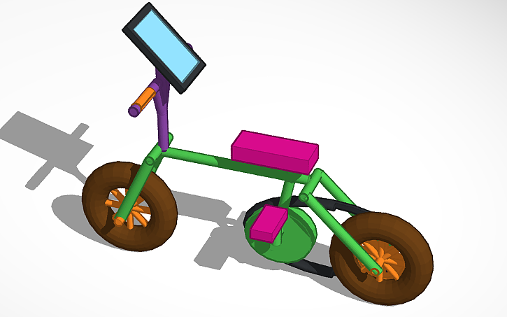 3D design Heart Bicycle | Tinkercad