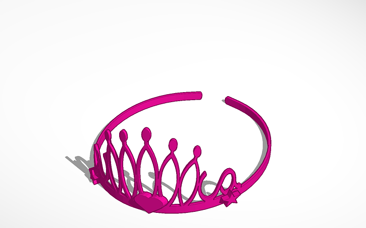 3D design Isabella's tiara - Tinkercad