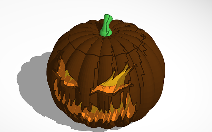 3D design Glowing Jack O' Lantern - Tinkercad