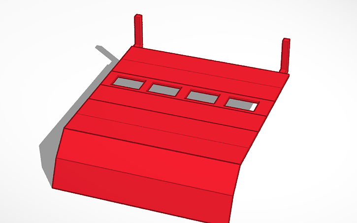 3D design opening Garage Door - Tinkercad