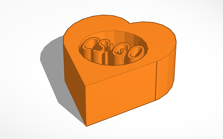 3D design CS:GO Heart | Tinkercad