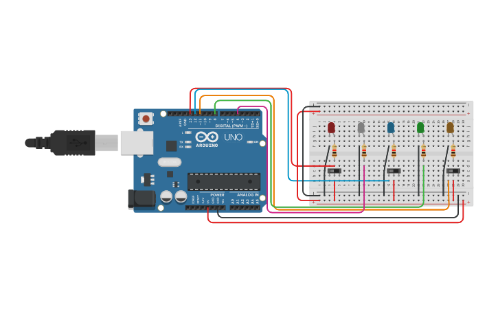 Circuit design Slide Switches - Tinkercad