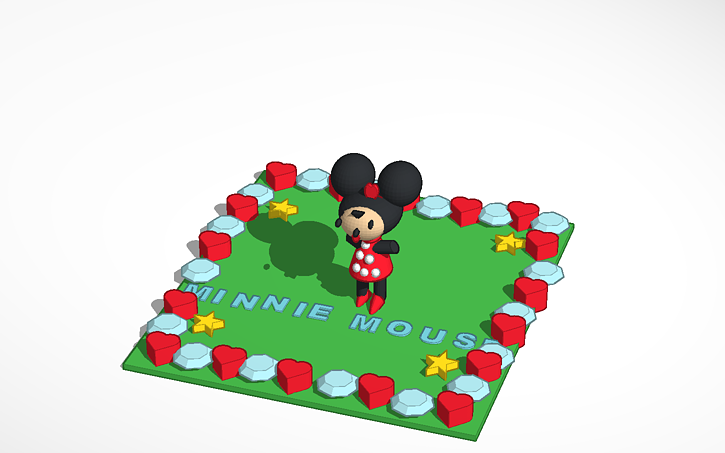 3D design Fabulous Minnie Mouse - Tinkercad