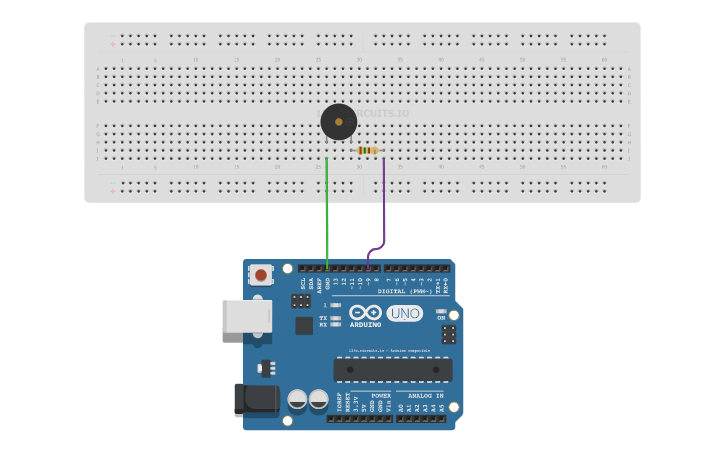 Circuit design canción: Super Mario Bros - Tinkercad