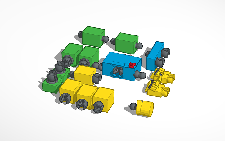 3D design .Roblox Noob animatronic figure 3d printable model - Tinkercad