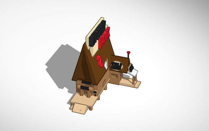 3D design Mystery Shack - Tinkercad