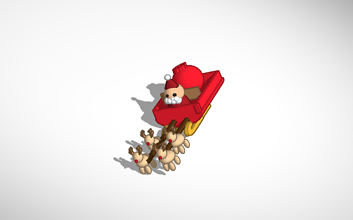 3D design santa claus - Tinkercad
