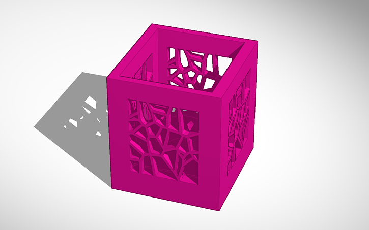 3D design candle holder - Tinkercad