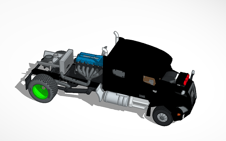 3D design Volvo VNX Semi truck Dragster Edition - Tinkercad
