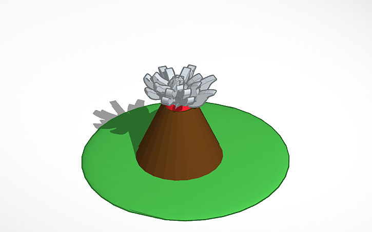 3D design nyiragongo the volcano | Tinkercad