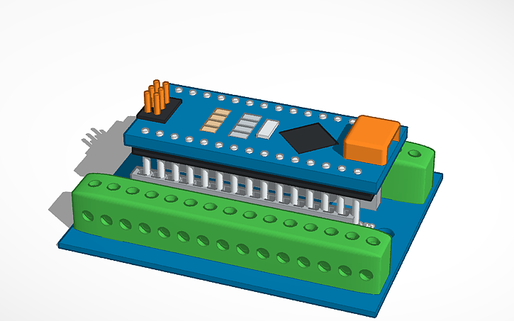 3D design Nano Terminal Adapter - Tinkercad