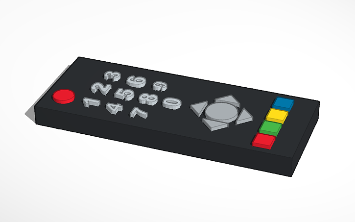 3D design Remote control - Tinkercad