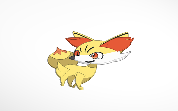 3D design Pokemon - Fennekin 2D | Tinkercad