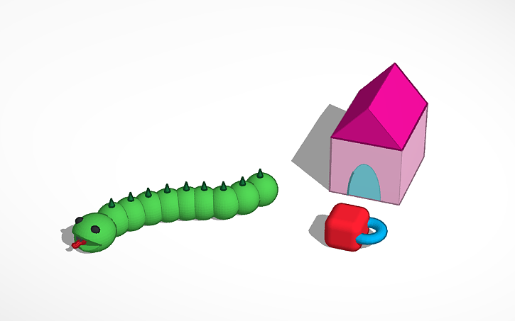 3D design 애벌레math | Tinkercad