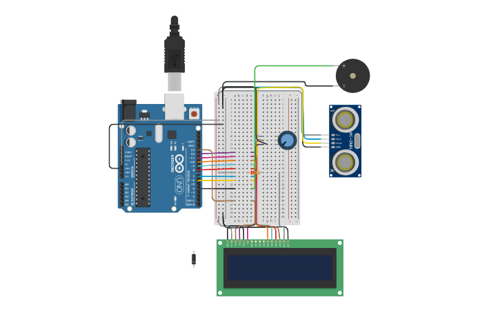 Circuit Design Basurahan Bot 3000 Tinkercad
